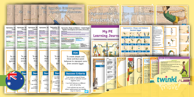 Move PE Year 4 Gymnastics Shape and Balance Unit Pack