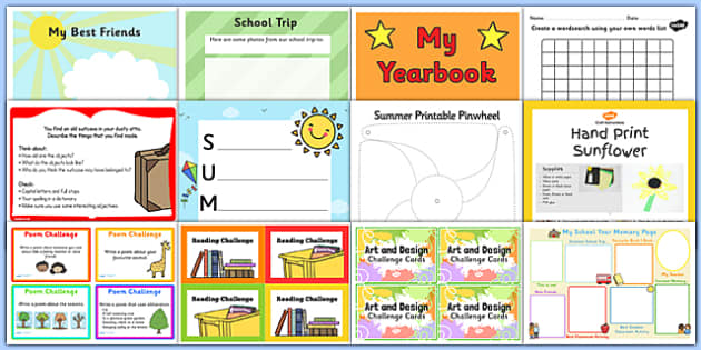 KS2 Summer Happy End of School Year Activity Pack - Twinkl