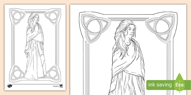 Boudicca Colouring Page | The Romans | History - Twinkl