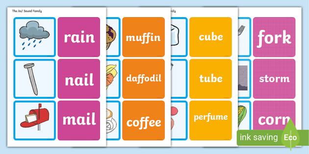 Phonics Sounds Families Matching Card Pack (teacher made)