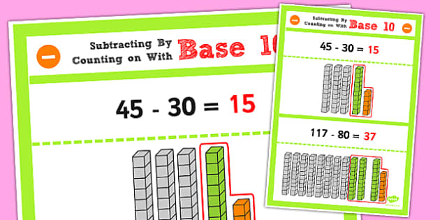 Year 2 Subtracting 2 Digit Numbers and Tens by Counting on
