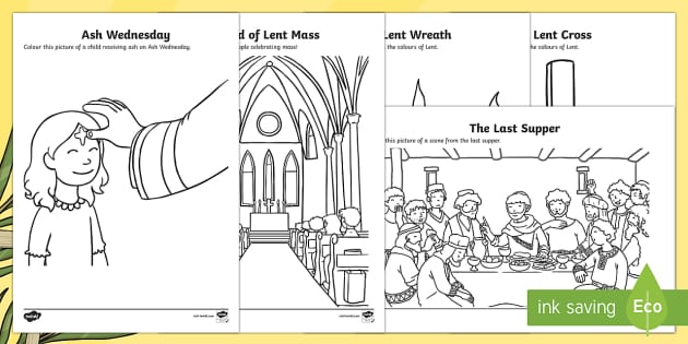 Ash Wednesday Colouring Pack - Easter Teaching Resource
