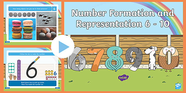 👉 Number Formation and Number Representation PowerPoint 6-10