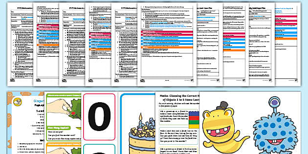 EYFS Maths: Link Numerals&Amounts to 5 Plans&Resource Pack