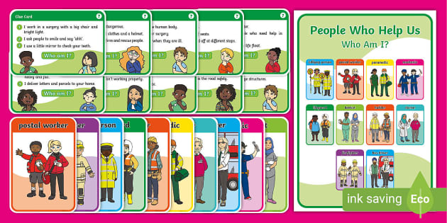 People Who Help Us Who Am I? Activity (teacher made)