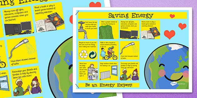 Saving Energy Poster - saving energy, poster, display, saving