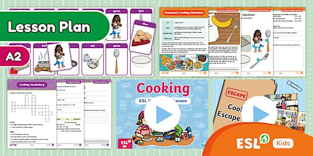 Kids ESL Cooking Vocabulary Lesson Plan