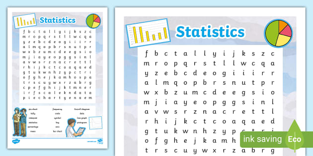 👉 Statistics Word Search (teacher made) - Twinkl