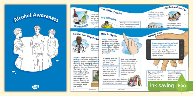 Alcohol Awareness KS2 Leaflet (teacher made)