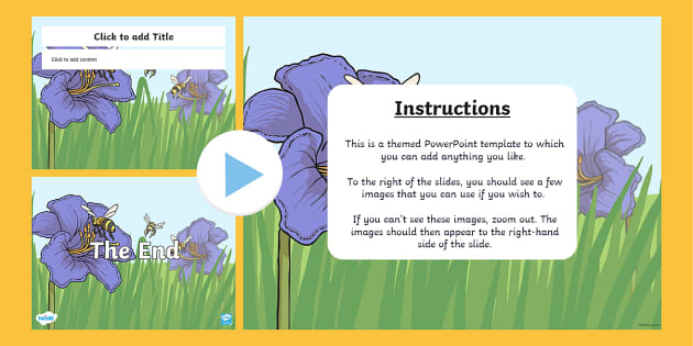 FREE! - Bee Themed Editable PowerPoint Template