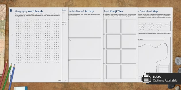 KS3 School Holiday/ Transition Geography Resource Pack