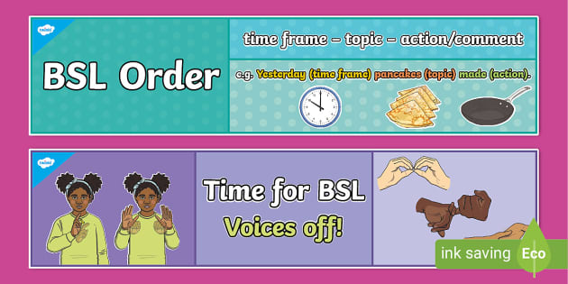 BSL Signing Display Banners | BSL Resources | Twinkl