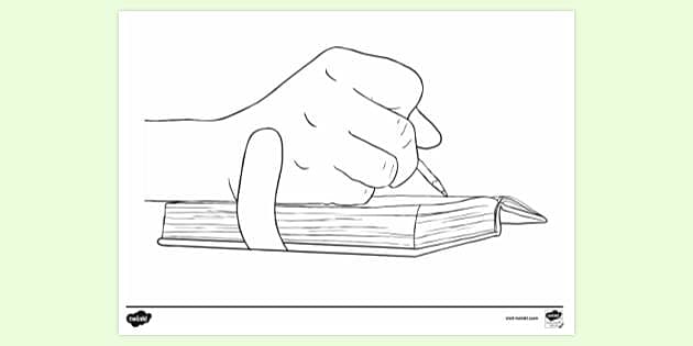 FREE! - Writing in Diary Colouring | Colouring Sheet