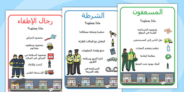 ملصقات معلومات الطوارئ - الطوارئ، الشرطة، الإسعاف، الإطفاء
