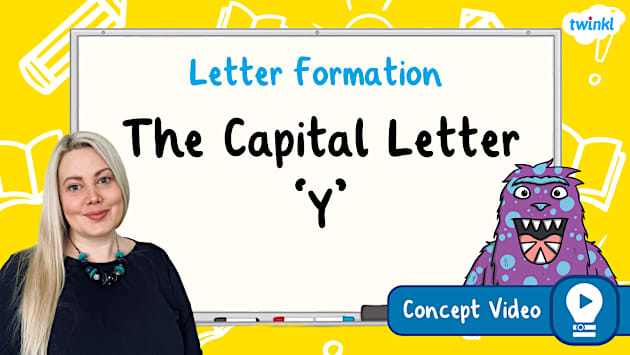 FREE! - The Capital Letter 'Y' | KS1 Letter Formation Handwriting Concept