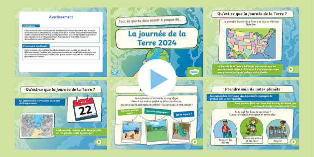 La journée de la Terre 2024 - Powerpoint (teacher made)