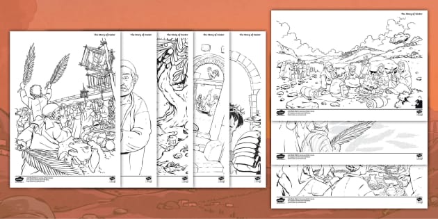 the story of easter coloring book