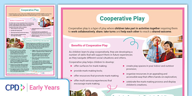 Cooperative Play (Poster) | Early Years CPD | Twinkl