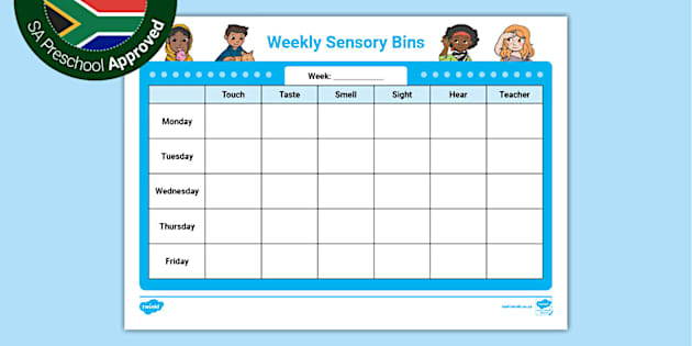 Preschool: Sensory- Weekly Sensory Bins (Teacher-Made)
