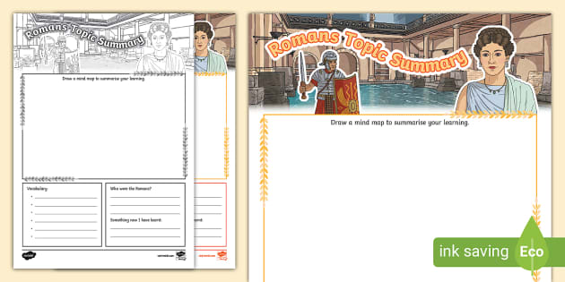 Romans Topic Summary Template (teacher made) - Twinkl