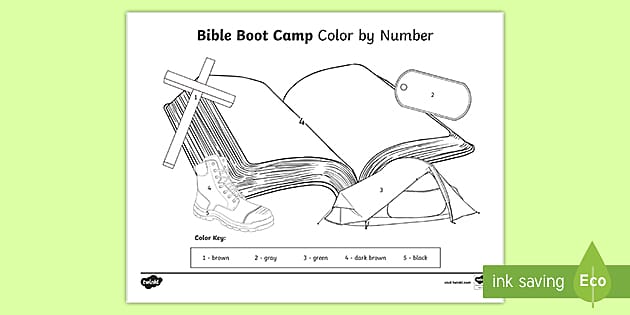 boot camp coloring pages