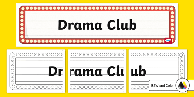 Drama Club Poster