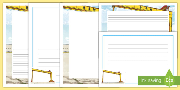 Harland and Wolff Worker Diary Entry Page Border Pack