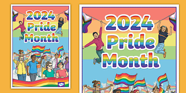 2024 Pride Month Display Poster (teacher made) - Twinkl