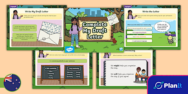 Phase 1 Write a Persuasive Letter Lesson 6:Complete My Draft