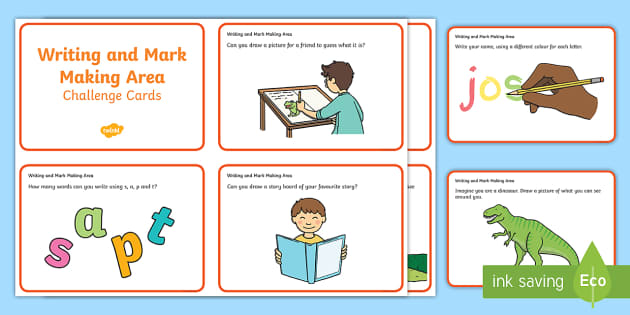 Writing and Mark-Making Challenge Cards | Twinkl - Twinkl