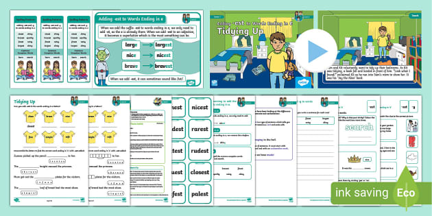 Level 6 Week 15 Lesson 1 - adding ‘-est’ - Twinkl