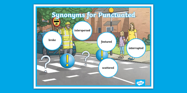 Synonyms for Punctuated Word Mat