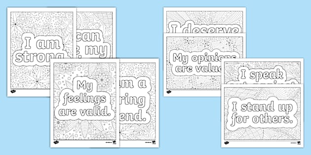 no bullying coloring sheets