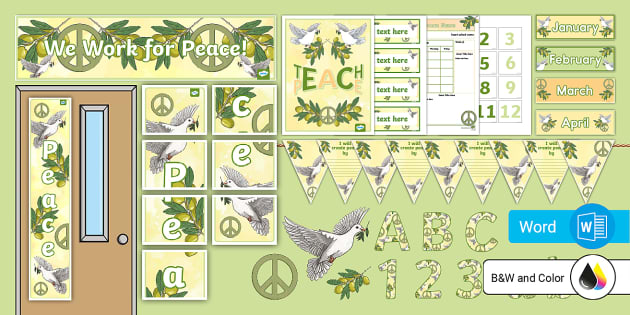 Peaceful Classroom Decor Pack for Kids | Twinkl USA - Twinkl