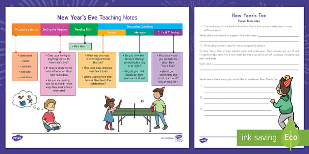 * NEW * New Year's Eve Guided Reader Teacher Resource Pack - New