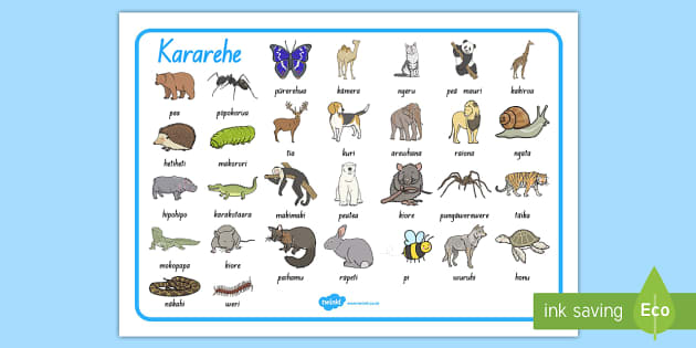 Animals Word Mat (teacher made) - Twinkl