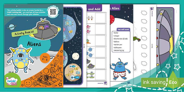 Aliens Activity Booklet (Ages 3 - 5) (Teacher-Made) - Twinkl