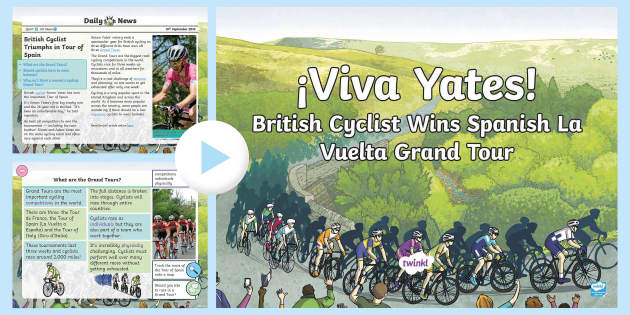 UKS2 British Cyclists Win Grand Tours Daily News PowerPoint