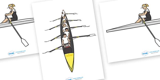 The Olympics Editable Images Rowing (teacher made)