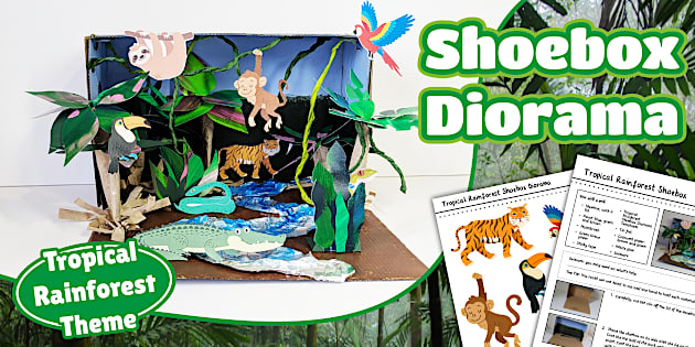 Shoebox Tropical Rainforest Diorama