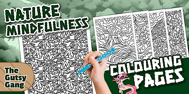 The Gutsy Gang - Nature Mindfulness Colouring Pages