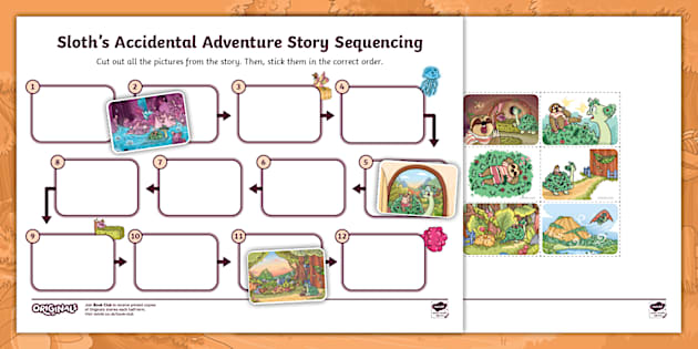 Sloth's Accidental Adventure Story Sequencing Activity Sloth's Accidental Adventure Story Sequencing Activity