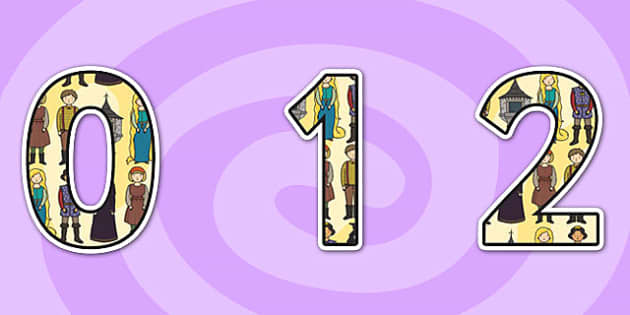 FREE! - Rapunzel Themed Display Numbers Small - Twinkl