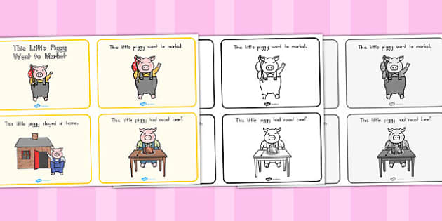 This Little Piggy Story Sequencing 4 per A4 (teacher made)