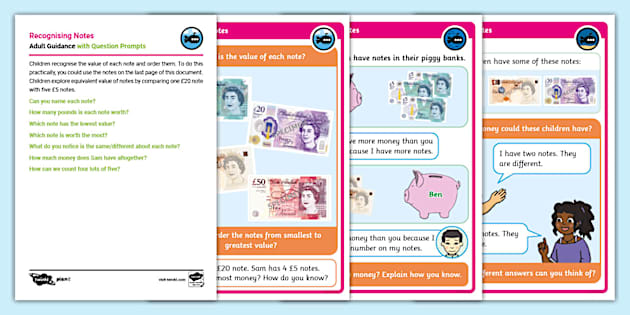 Year 1 Diving into Mastery: Recognising Notes Activity Cards