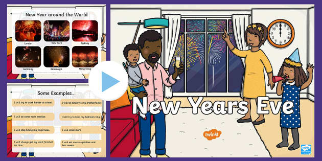 New Year's Eve PowerPoint (teacher made)