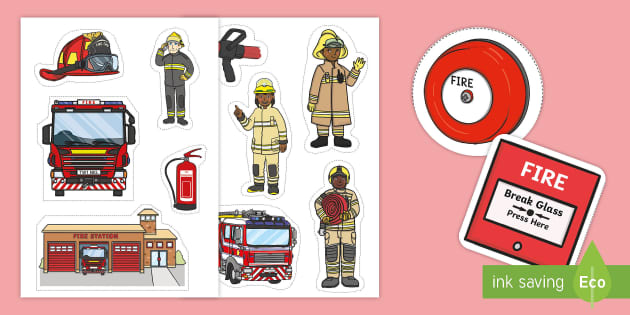 Fire Service and Fire Fighter Small World Characters