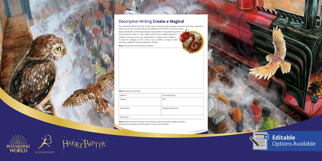 Harry Potter: Create a Magical Creature Activity Sheet