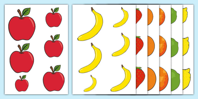 Fruit Size Ordering Hecho Por Educadores Twinkl