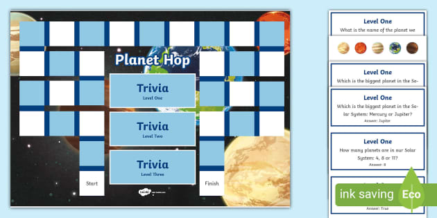 Space and Planets Board Game | Planet Hop | Science Games